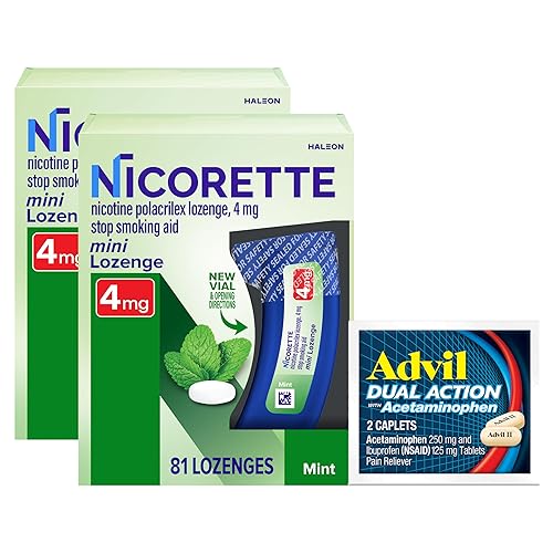 Nicorette 4 mg Mini Nicotine Lozenges to Help Stop Smoking - Mint ...