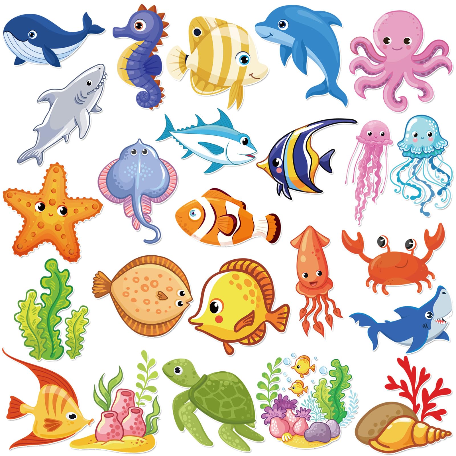 Mua Nezyo 200 Pcs Sea Life Cut Outs with 400 Glue Points Ocean Coral ...