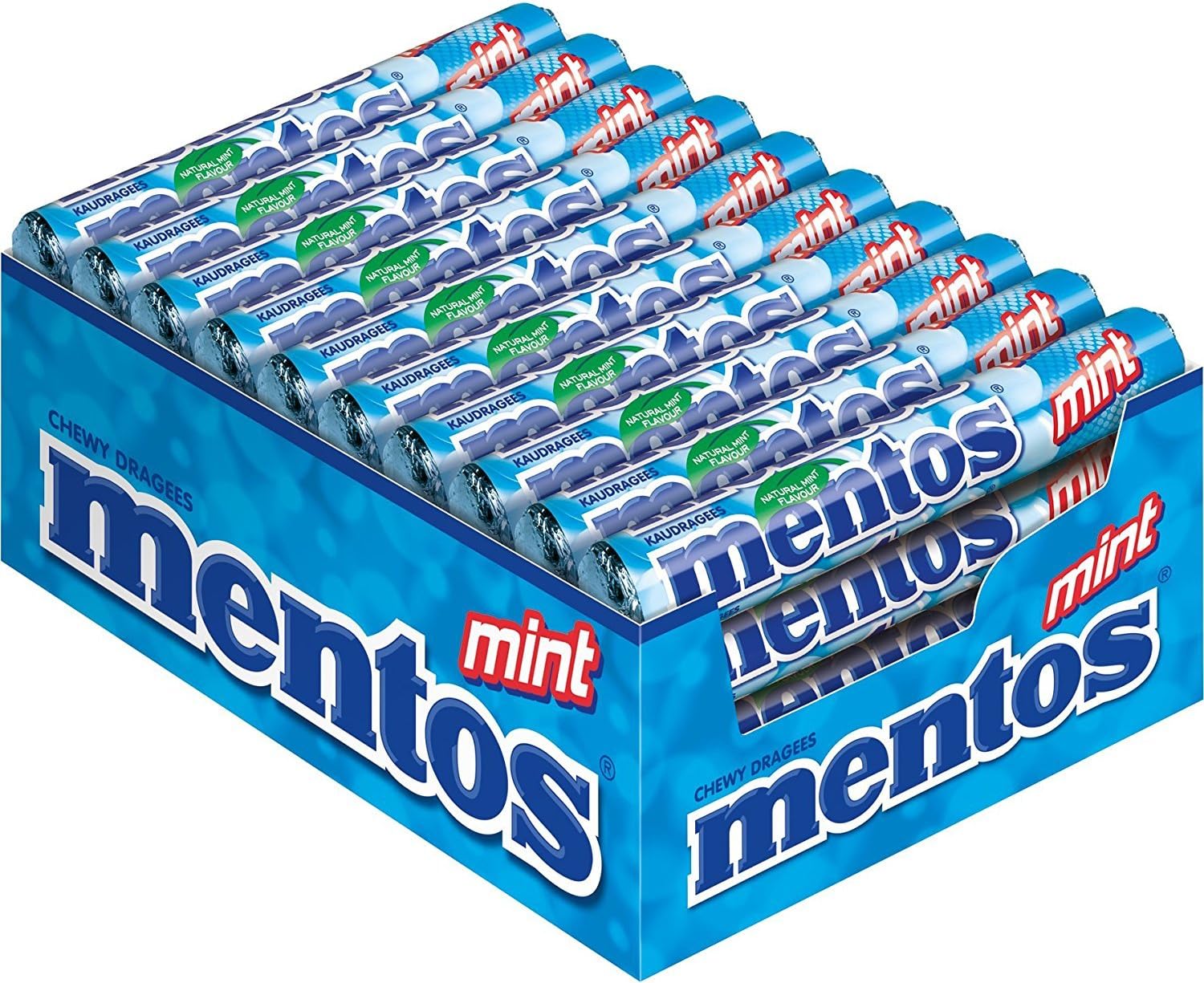 Mentos Mint Chewy Dragees 40 Rolls: Amazon.co.uk: Grocery