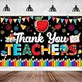 Amazon.com: Teacher Appreciation Banner, 71'' x 43'' Thank You Teachers ...