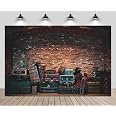 Amazon.com : CHNYWORK 7ftx5ft Magic Train Station Backdrop Vintage ...