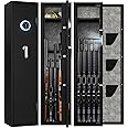 EMAXEE 4-5 Rifle Gun Safe, Gun Cabinet for Home Rifle and Pistols with Upgraded Digital Keypad ...