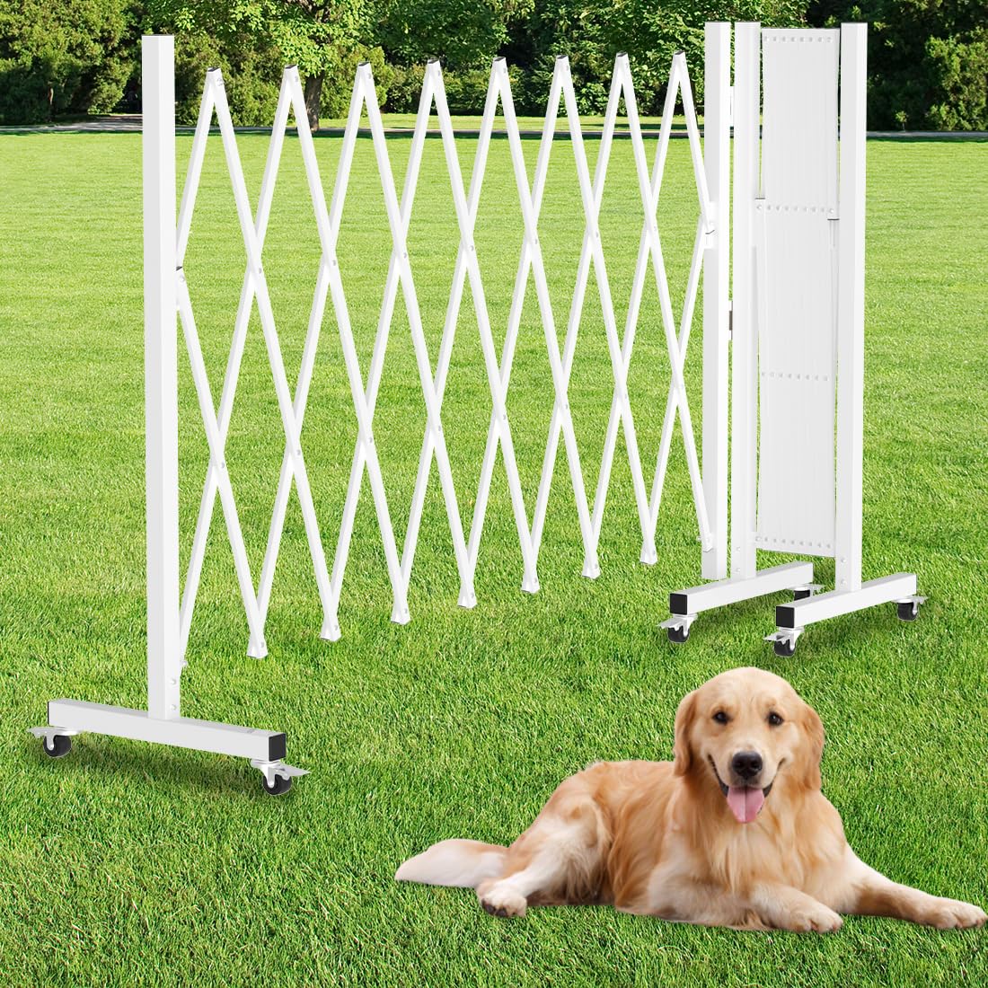 Expandable Driveway Gate for Outdoor Fence, 207" Wide Portable ...