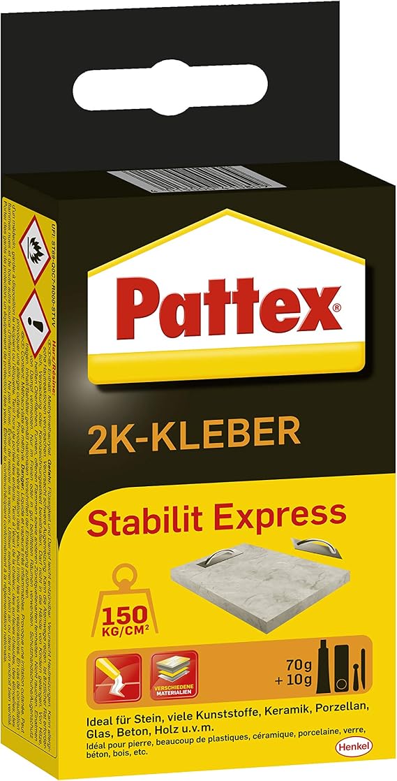 Pattex 2K Kleber Stabilit Express, leistungsstarker und schnell ...