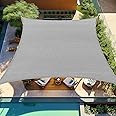 Amazon.com : Shade&Beyond Sun Shade Sail Rectangular Curved Canopy 12'X16' Sail Shade Light Grey ...