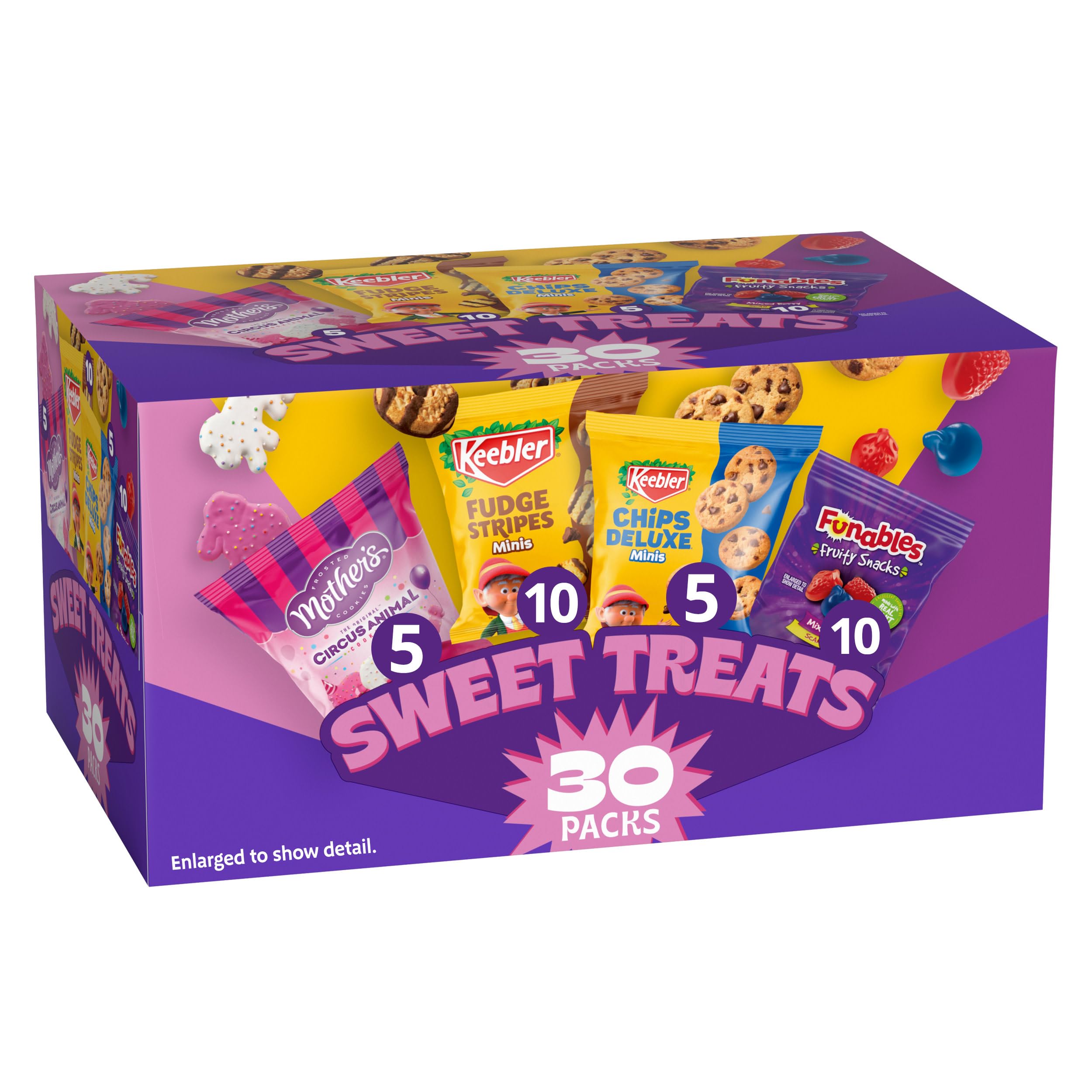 Keebler Sweet Treat Variety Pack, 30-Count Box, Includes Chips Deluxe ...