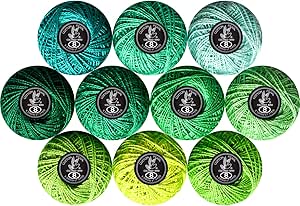 colored bird Crochet Thread 10 Balls Cardinal Size 8 for Crochet ...