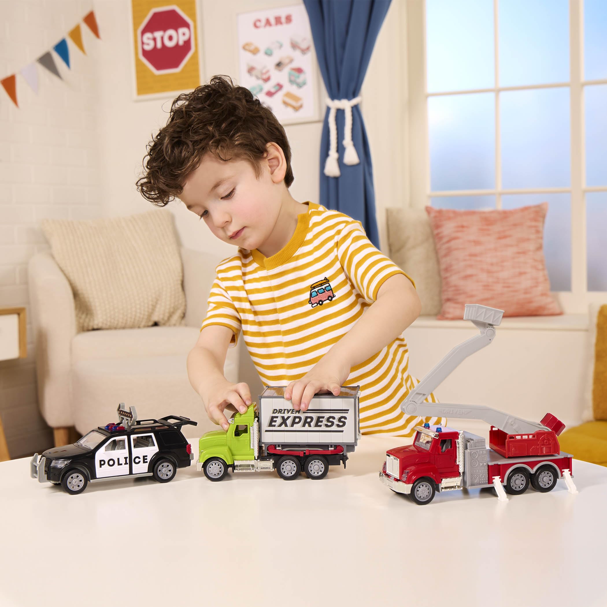 Mua Driven by Battat – Toy Container Truck with Lights & Sounds – Small ...