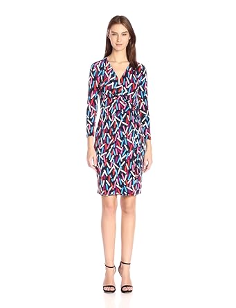 Anne Klein Women's Classic Wrap Dress at Amazon Women’s Clothing store: