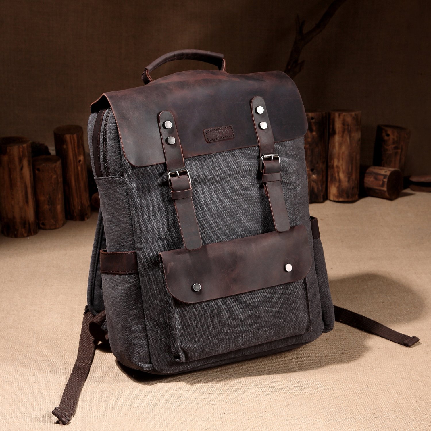 Leather Canvas Backpack Kenya | Paul Smith