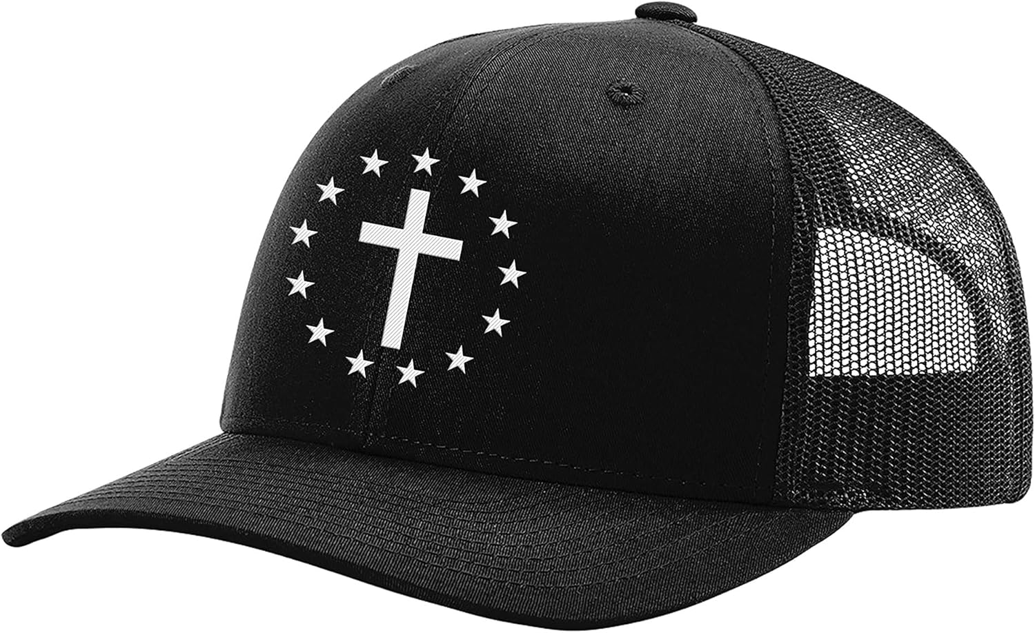 Men's Christian Cross Patriotic 13 Stars Betsy Ross American Flag ...