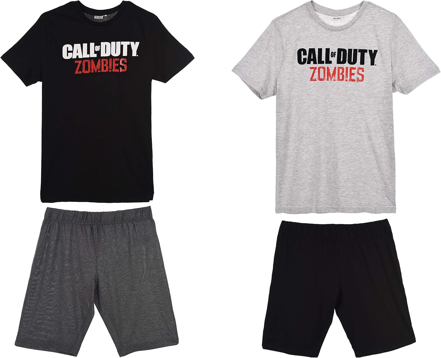 Call of Duty Zombies Mens Novelty Pyjamas pjs Set Short Sleeve T-Shirt ...