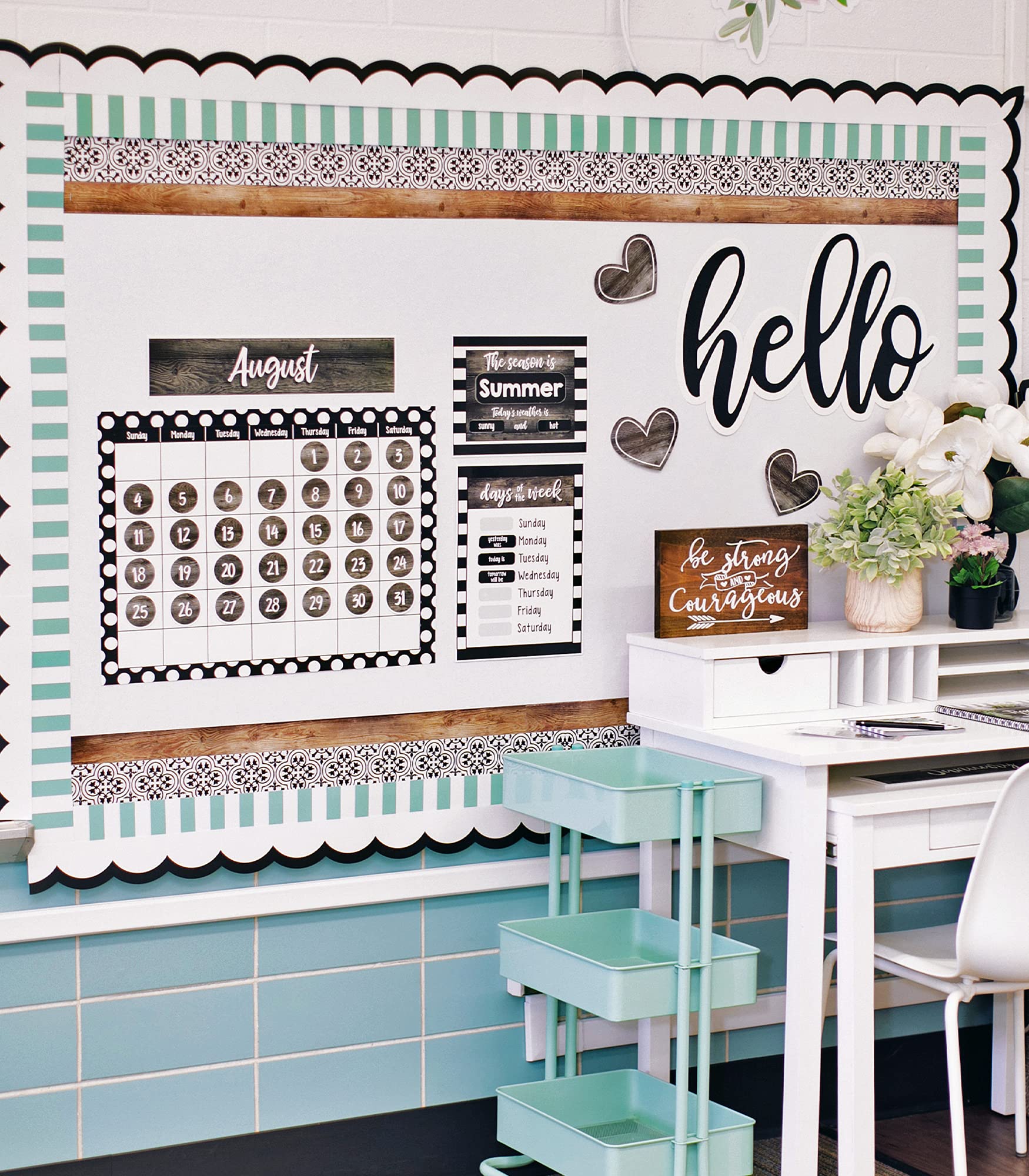 Mua Schoolgirl Style Simply Stylish Bulletin Board Set―Calendar ...