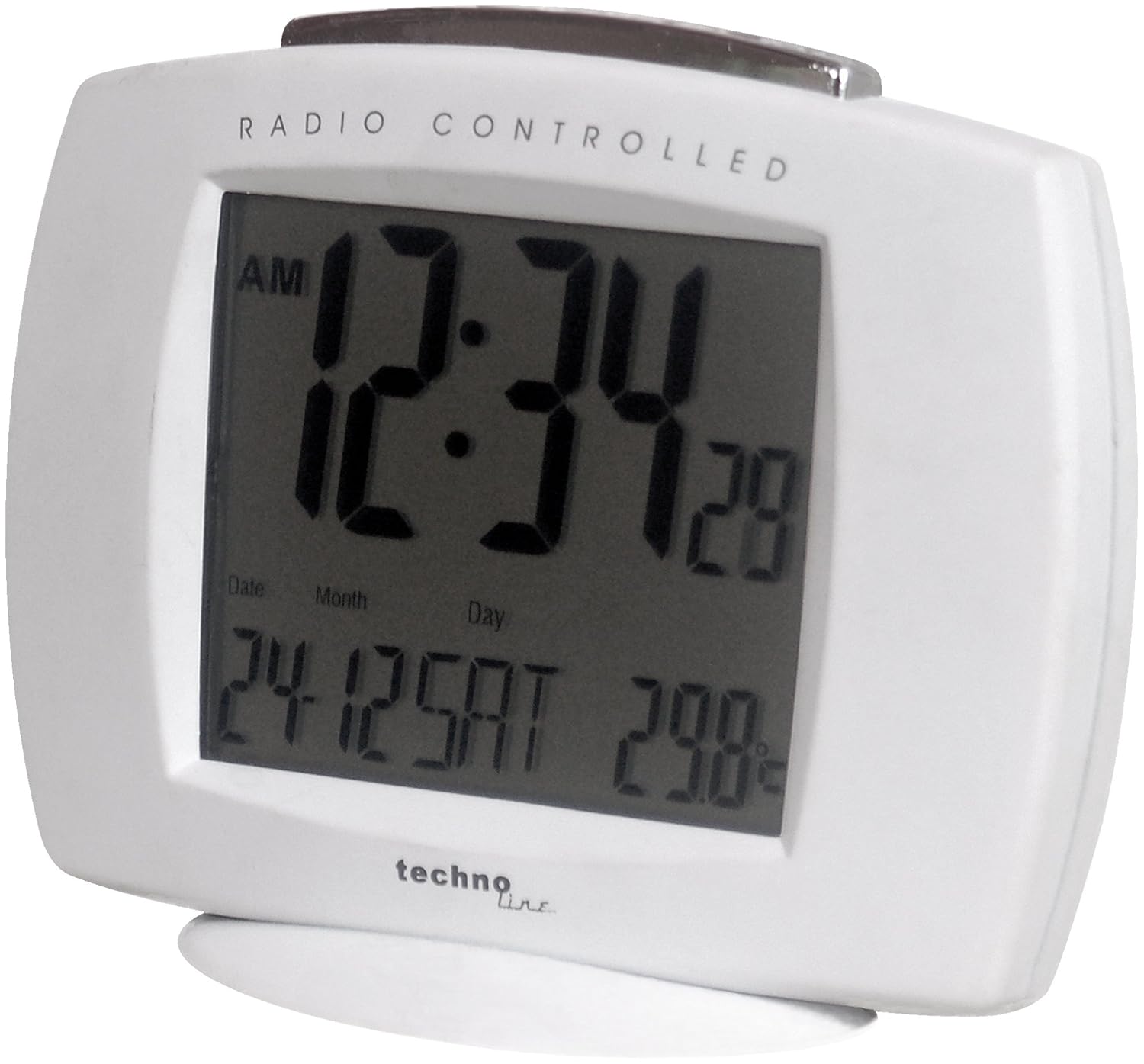 TECHNOLINE WT 189 Radio Controlled Clock, Plastic, White: Amazon.co.uk ...