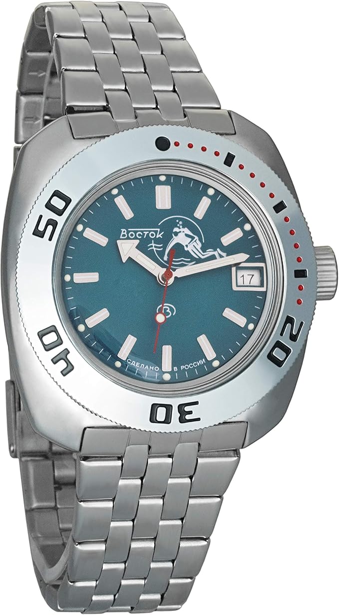 Vostok Amphibian - Reloj de hombre automático, de cuerda, de buzo ...