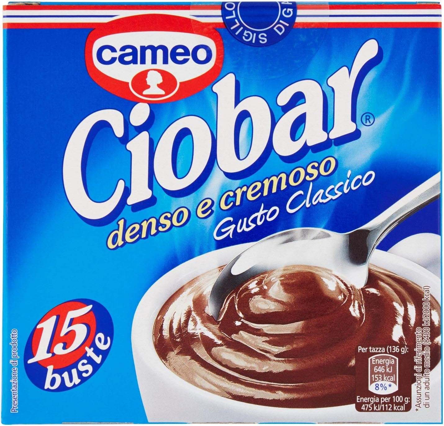 Cameo Ciobar Gusto Classico, 1 pacco con 15 buste, 375 g: Amazon.it: Alimentari e cura della casa