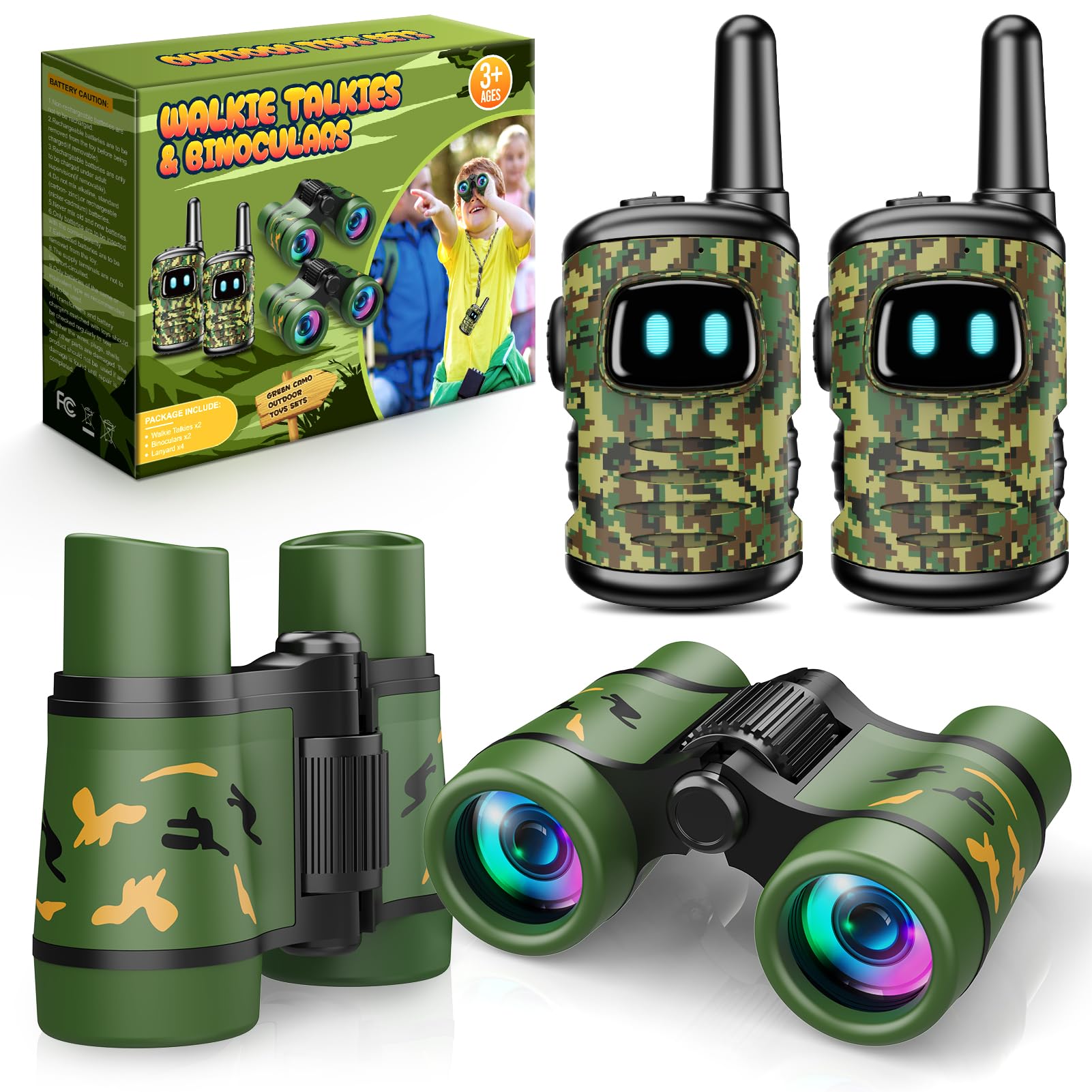 Toys for 5-7 Year Old Kids: DASTION-99 Kid Walkie Talkies & Binoculars ...