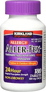 Amazon.com: Kirkland Signature Aller-FEX, 180 Mg 180 Tablets : Health ...