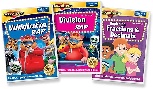 Multiplication & More DVD Collection: Multiplication Rap, Division Rap ...