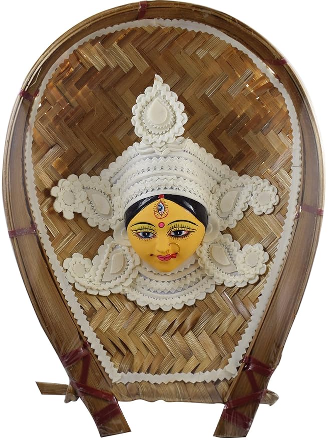 Buy Ma Durga Shola Pith On Kulo (Bamboo Tray 9 x 2.5 x 12 inches ...