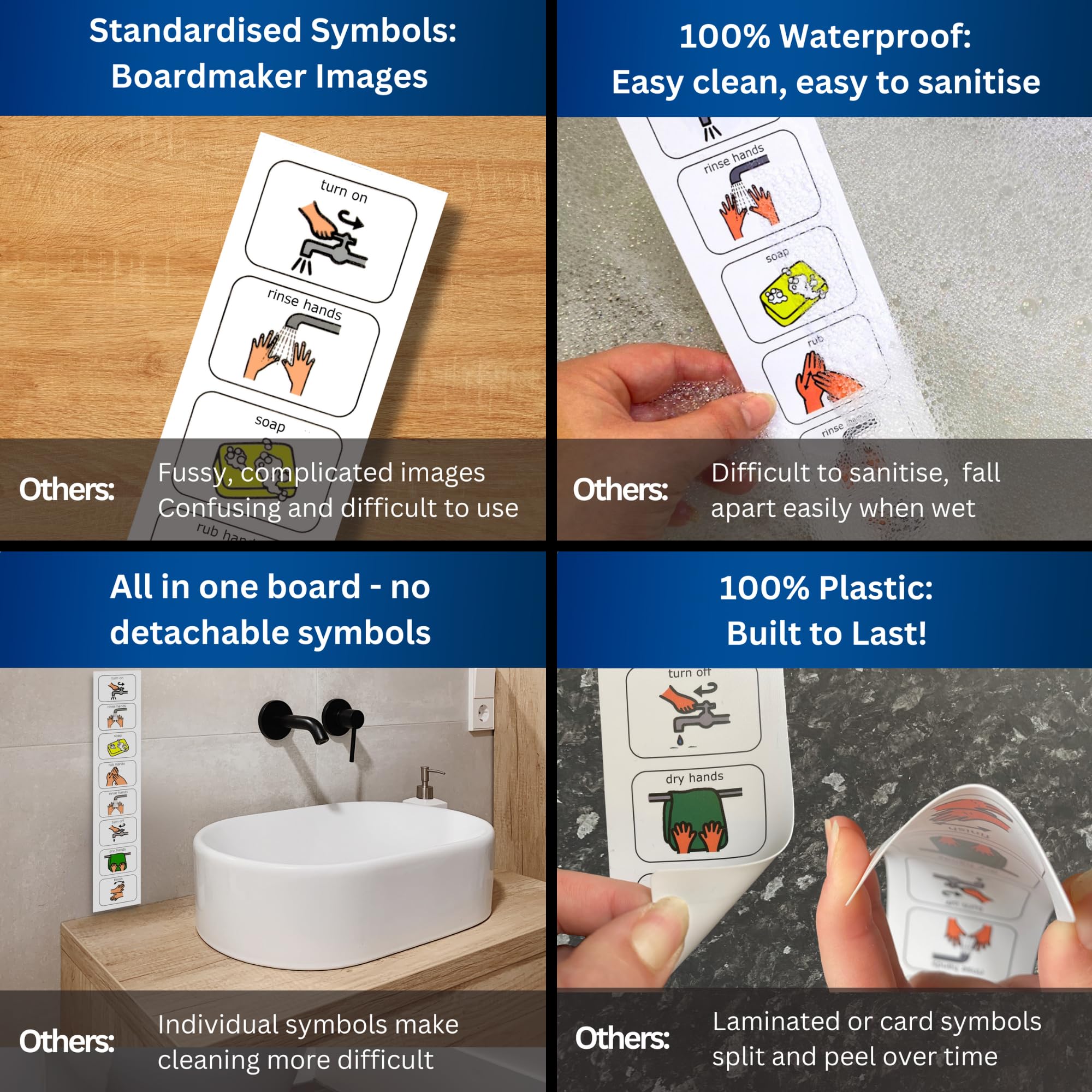 Mua Autism Washing Hands Routine Chart – Independent Hand Washing ...