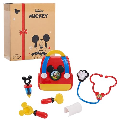 Disney Junior Mickey Mouse Funhouse On the Go Doctor Bag, 8 Piece ...