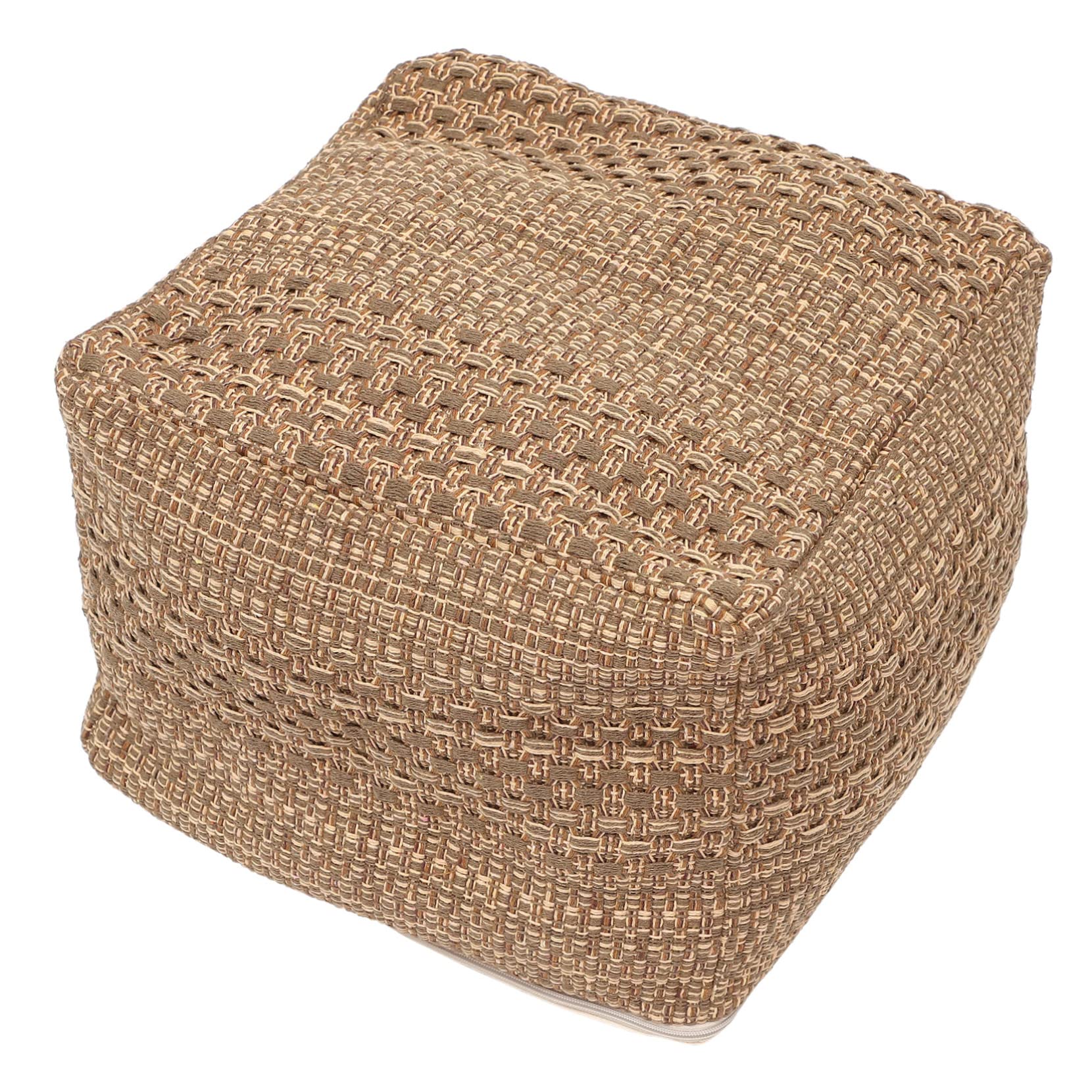 Square Foot Stool Handmade Floor Pouf Ottoman, Storage Floor Cushion ...