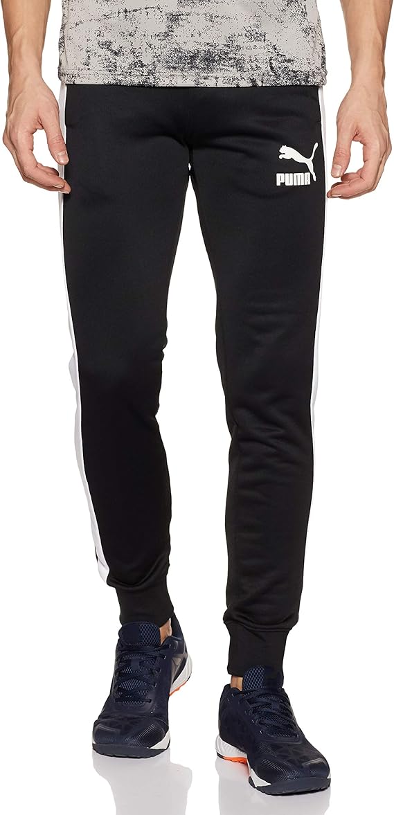 PUMA Men's Iconic T7 Track Pant CUFF Trousers, Black, Large: Amazon.co ...