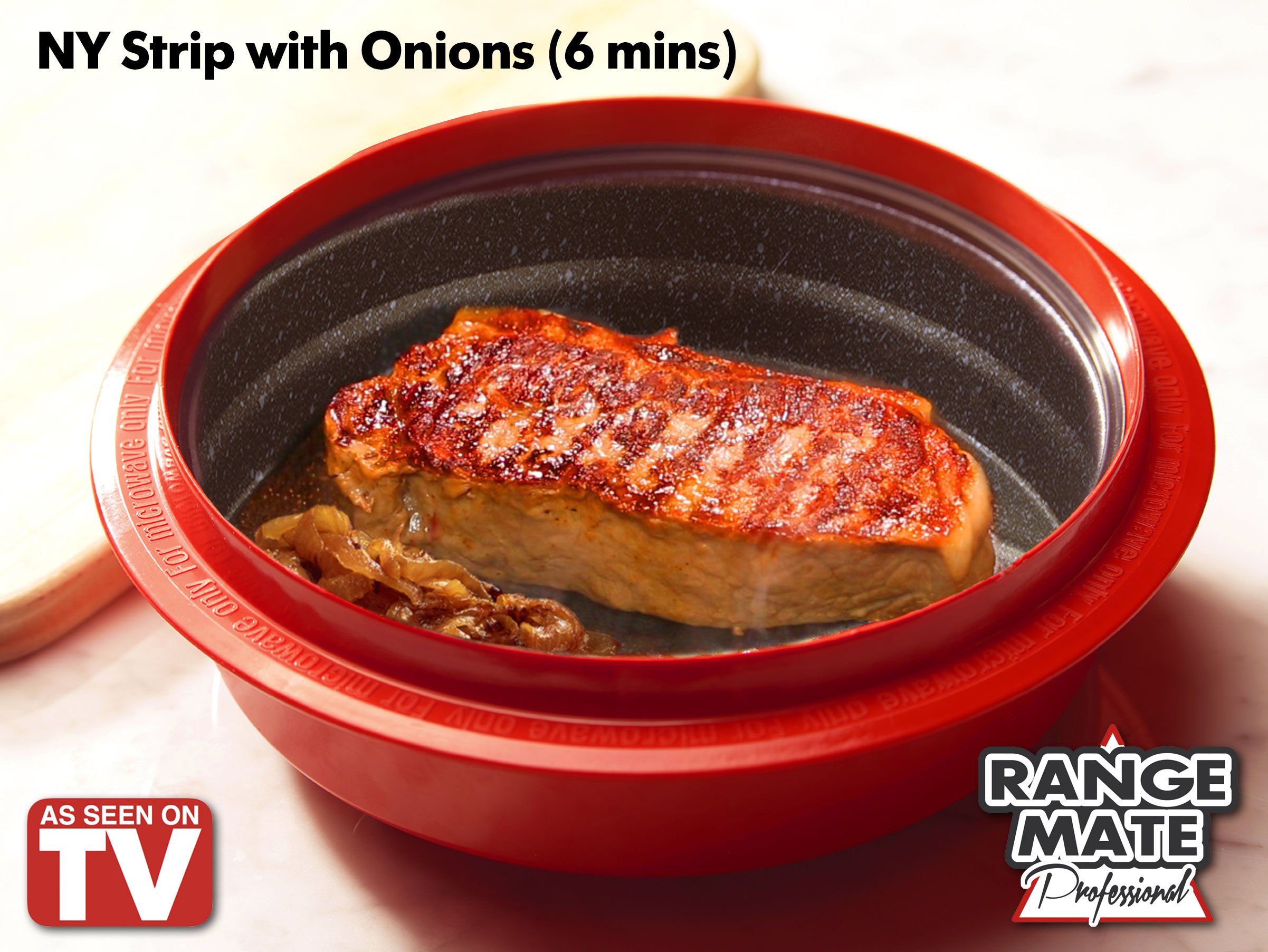 Range Mate Pro Deluxe Nonstick Microwave 5-in-1 Grill Pot/Pan Cookware ...