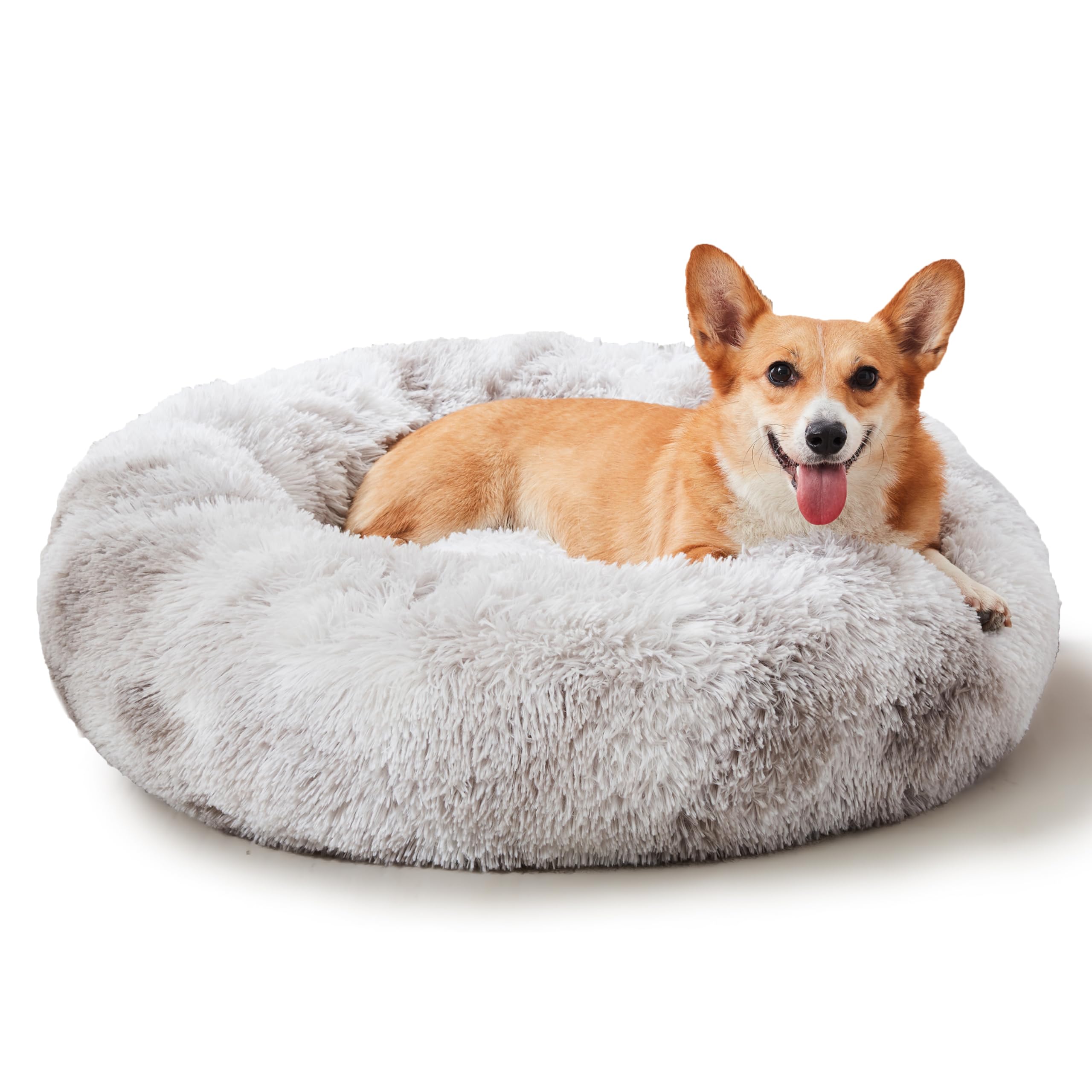 WESTERN HOME WH Calming Dog & Cat Bed, Anti-Anxiety Donut Cuddler ...