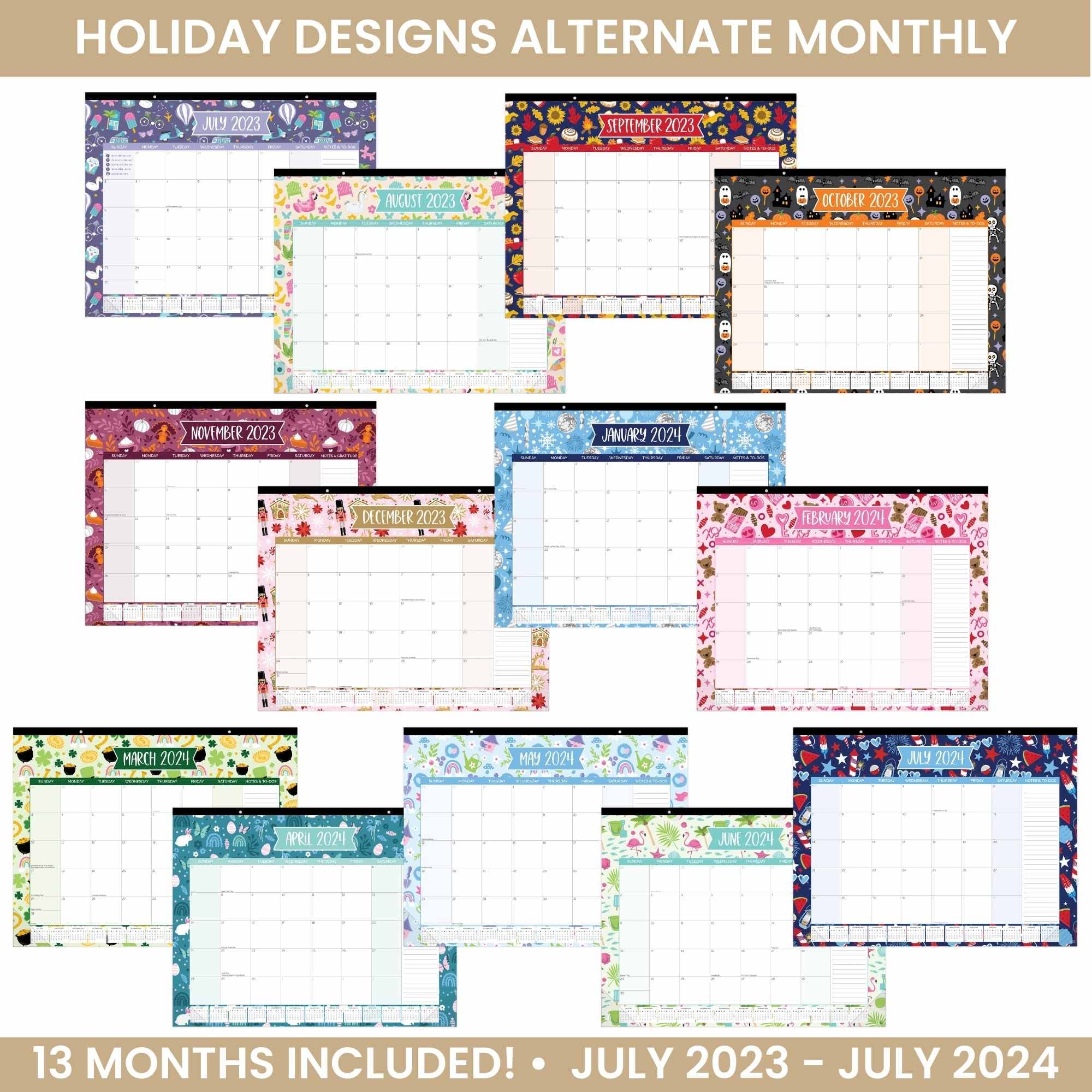 Mua bloom daily planners 2023-2024 Academic Year Desk Calendar - 21" x ...