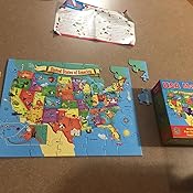 Amazon.com: MasterPieces Explorer Kids - USA Map - 60 Piece Kids Puzzle ...
