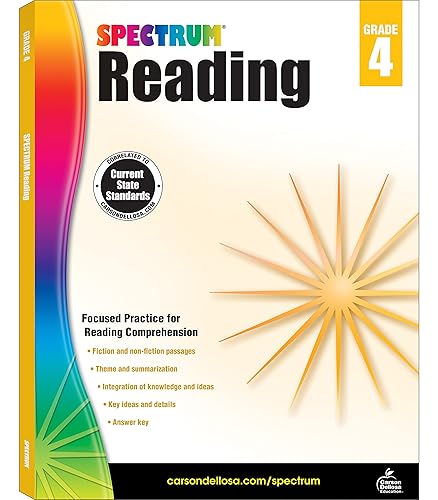 Spectrum Reading Comprehension Grade 4 Workbooks, Spectrum Grade 4 ...