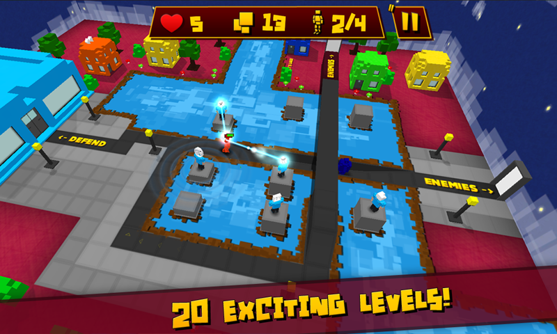 Block Defender - Verteidigung der Pixel Turm:Amazon.de:Appstore for Android