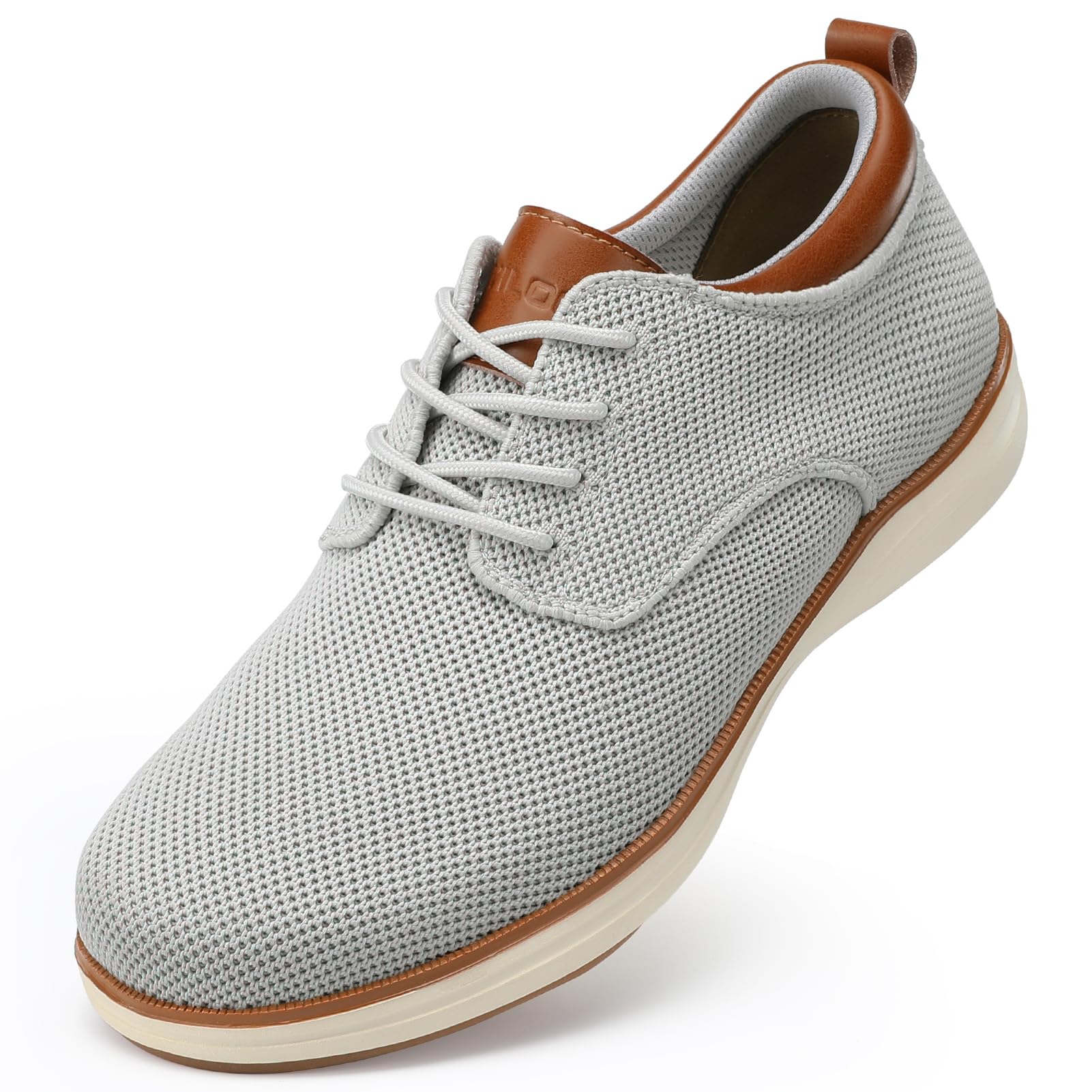 VILOCY Men's Wide Casual Dress Oxfords Business Shoes Fashion Sneakers Mesh Breathable ...