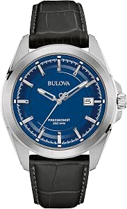 Amazon.com: Bulova Precisionist Men's Watch, Stainless Steel with Black ...