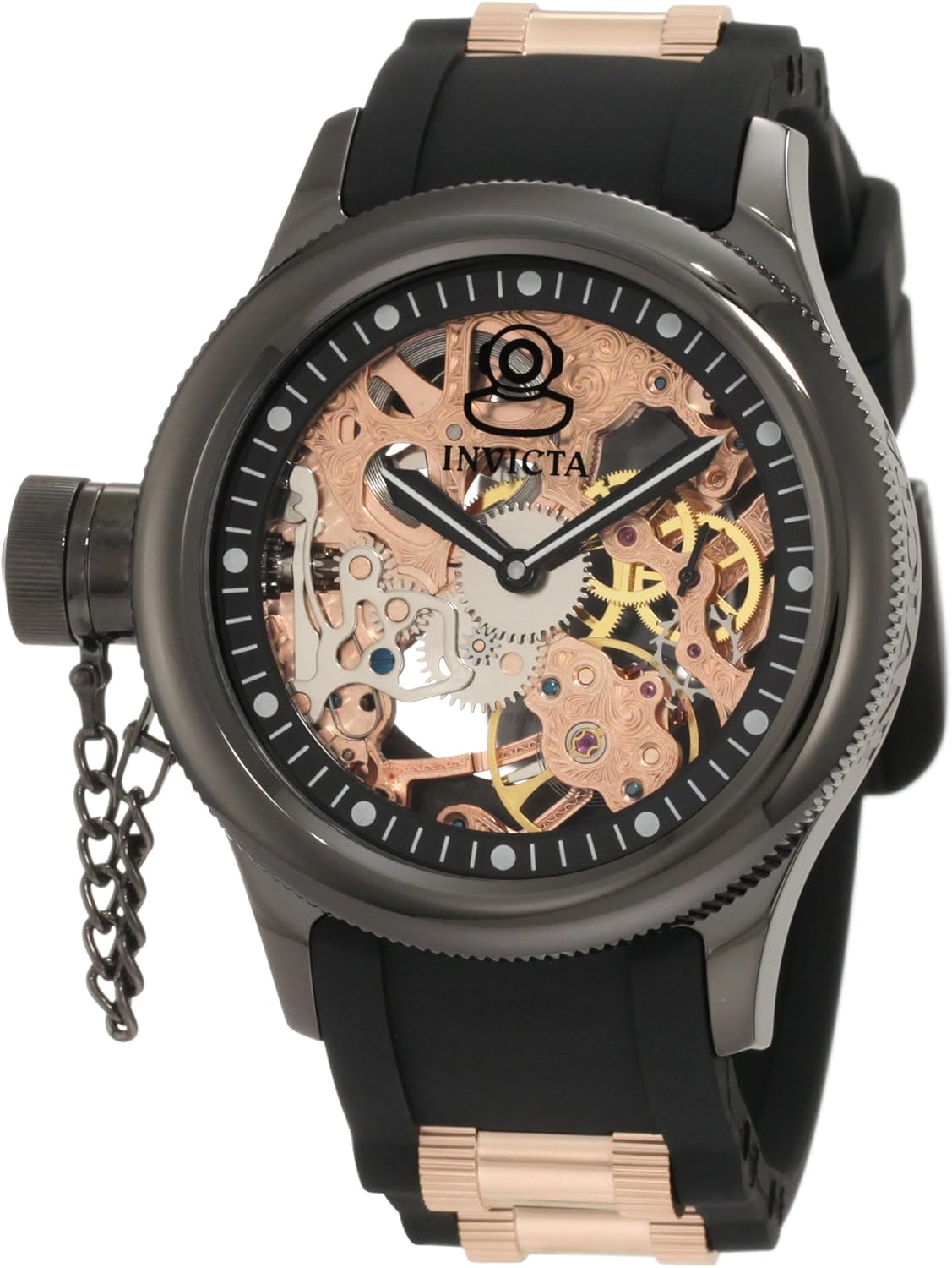 Amazon.com: Invicta Men's 1847 Russian Diver Left Handed Mechanical ...