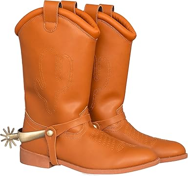 Amazon.com: Adult Cowboy Sheriff Woody Deluxe Costume Boots: Clothing