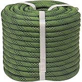 CRAYZA Double Braided Arborist Rigging Rope (1/2 in x 200 ft) Strong ...