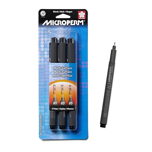SAKURA Microperm Ultra Fine Point Pens - Permanent Marker Pen ...