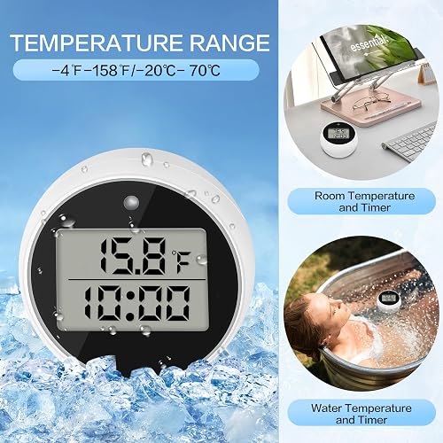 Ice Bath Thermometer Wireless Ice Bath Thermometer With Timer ...