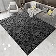 Amazon.com: Vintage Black Gothic Skull Area Rugs Home Decor Halloween ...
