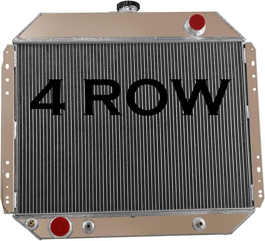 Amazon.com: ALLOYWORKS 4 Row All Aluminum Radiator For 1966-1979 Ford ...
