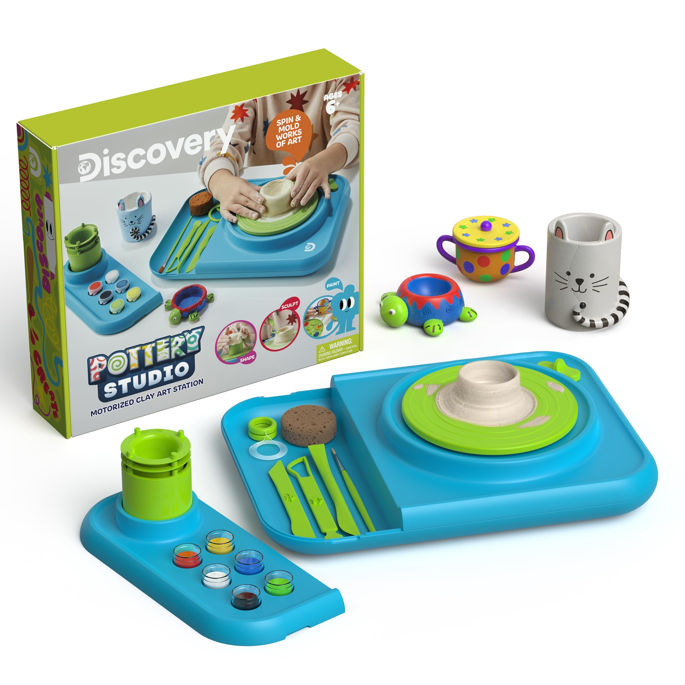 Discovery™ Pottery Studio Motorized Clay Art Station – Complete Set ...