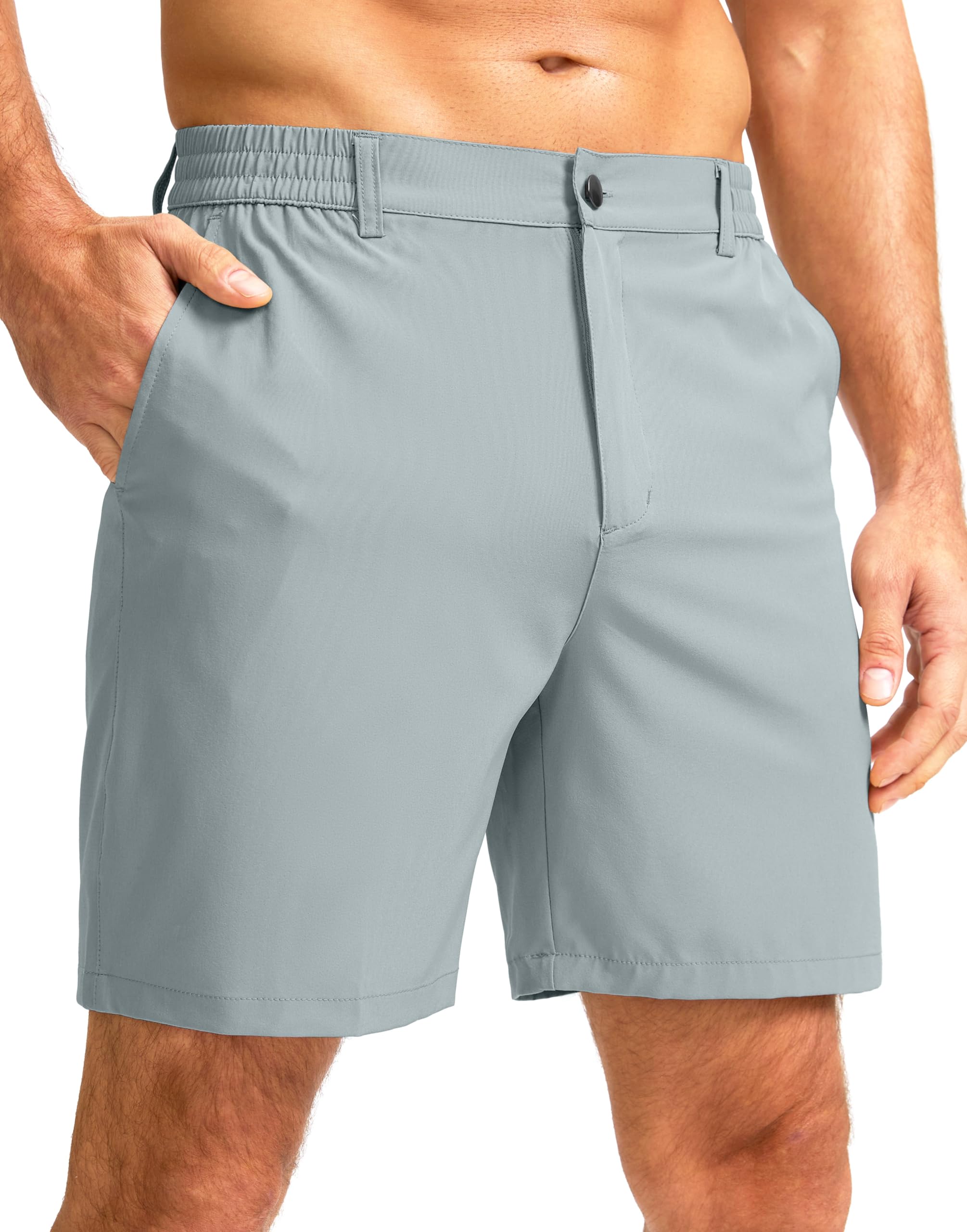 G Gradual Men's Casual Shorts 7" Lightweight Golf Shorts for Men ...