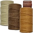 Amazon.com: Waxed Thread 3X Wax Thread, 65 Yardx0.8mm Wax String, 150D ...