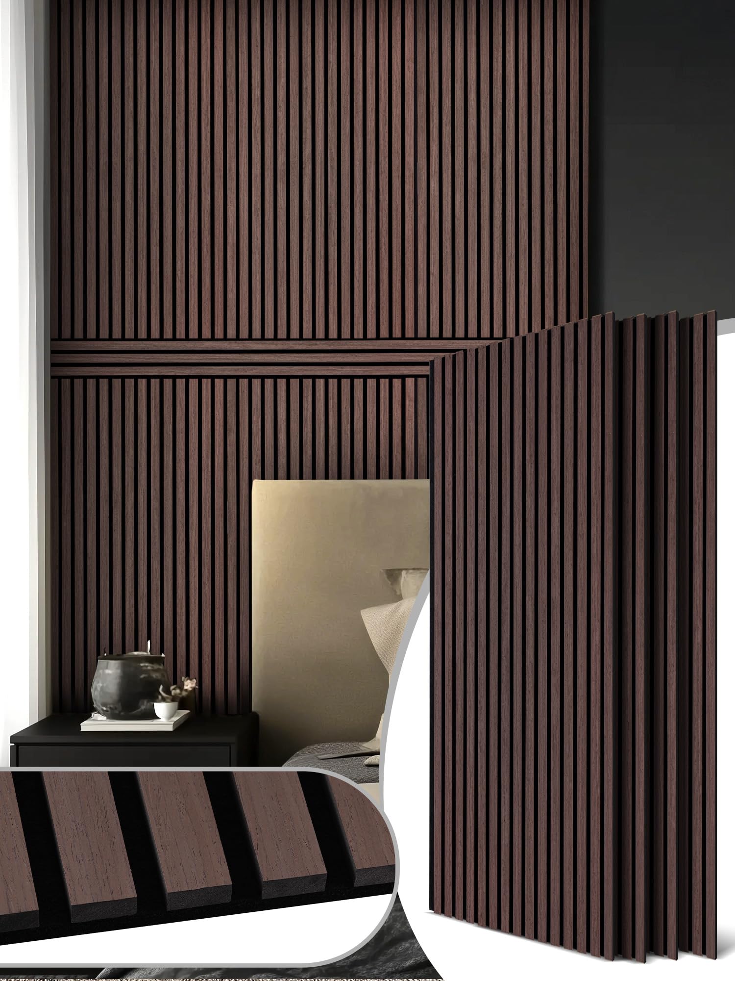 Mollywell Wood Panels for Wall, Time-Saving Installation, Versatile ...