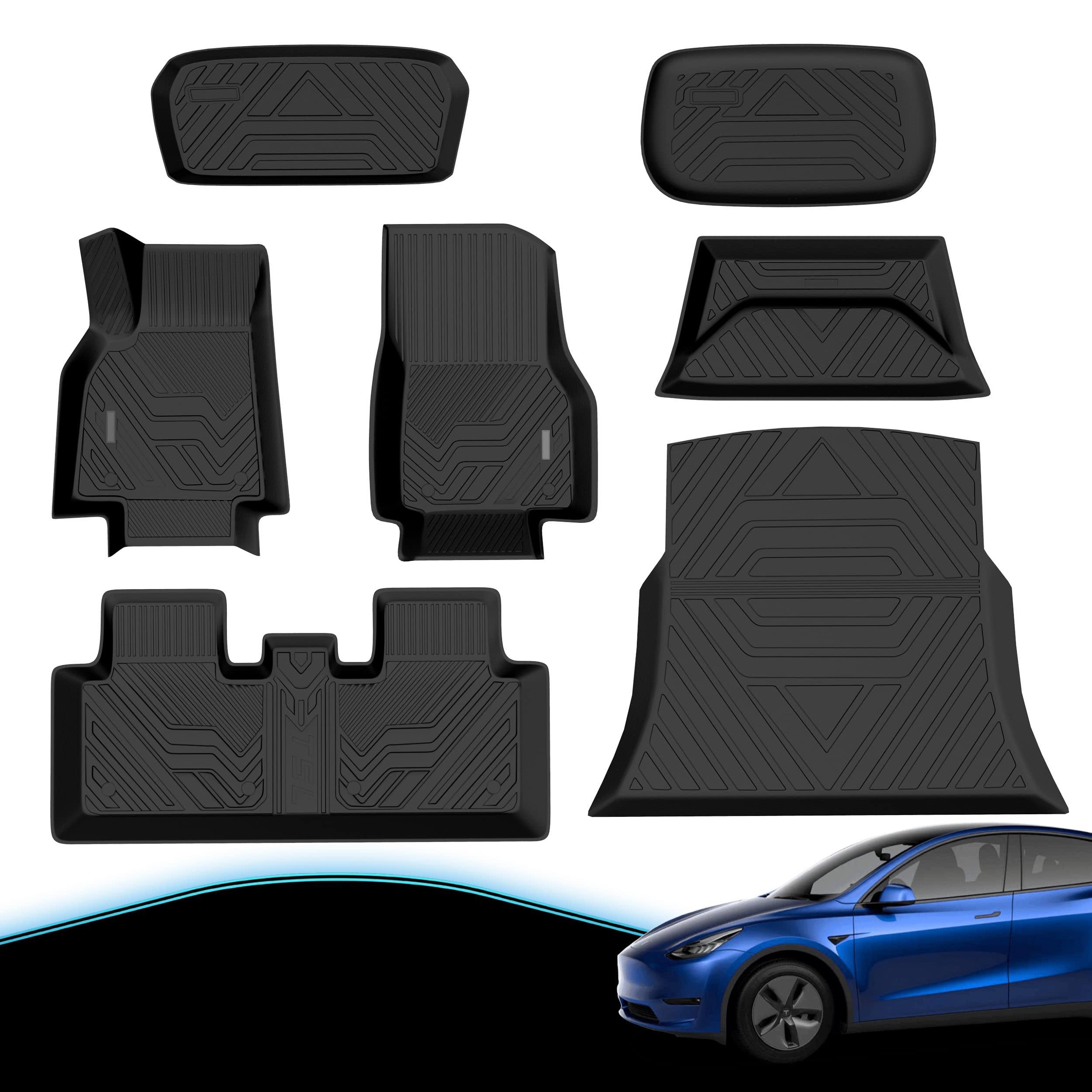 Mua Tesla Model Y Floor Mats, Tesla Model Y 7 Seater Floor Mats, Model ...