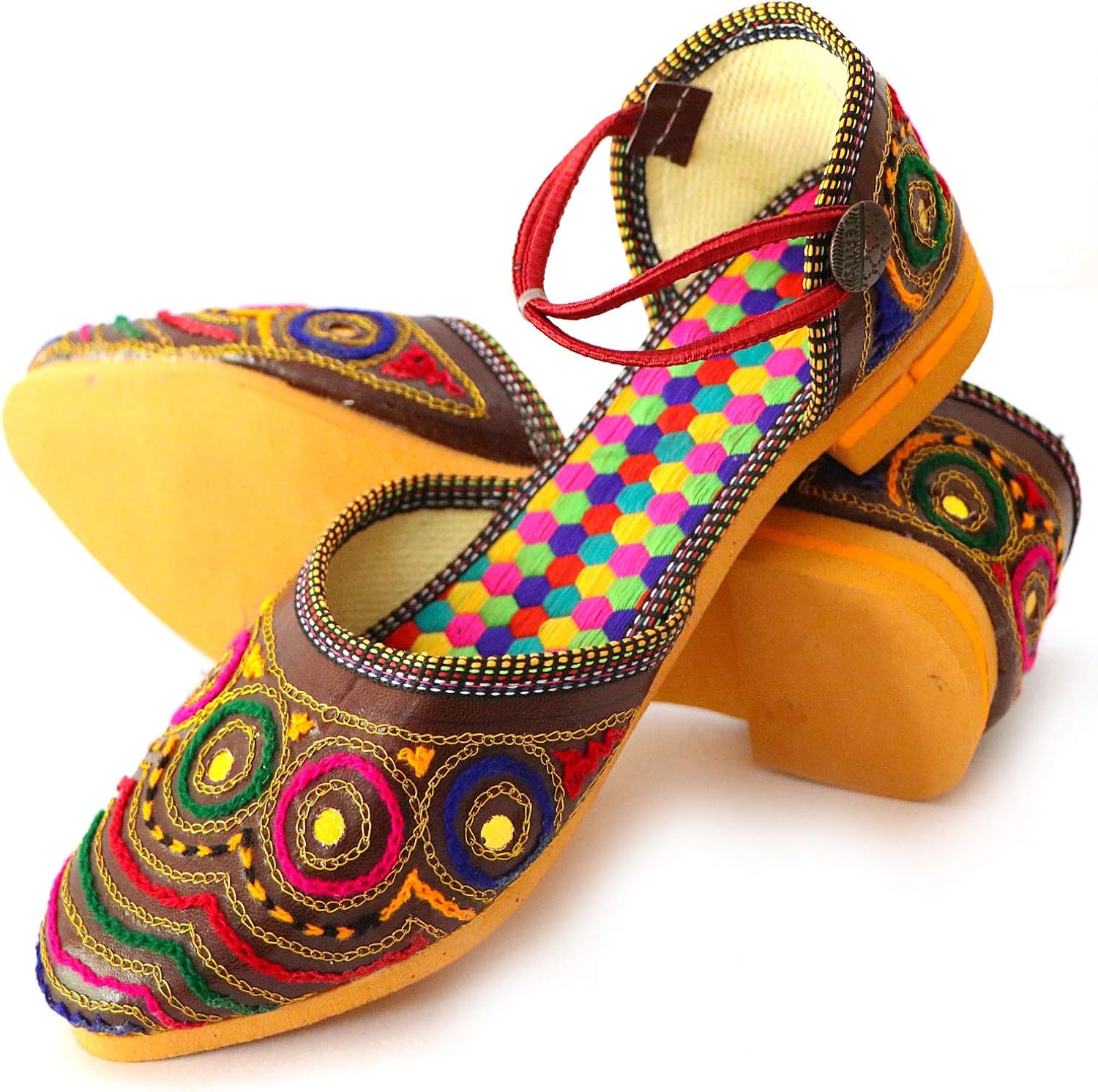 DKN Industries Presents Designer Jaipuri Multicolor Silk Jutti ...