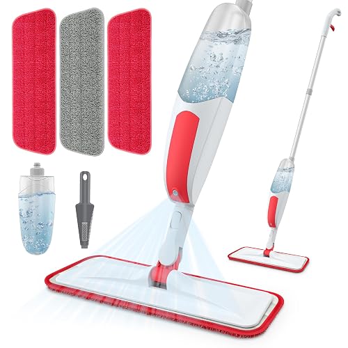 Spray Mops for Floor Cleaning, Microfiber Dust Wet Floor Mop with ...